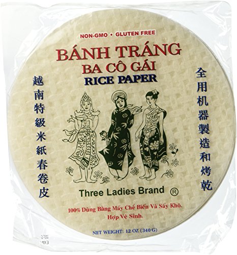 Three Ladies Spring Roll Rice Paper ( Round 22 Cm ) – Trendoli