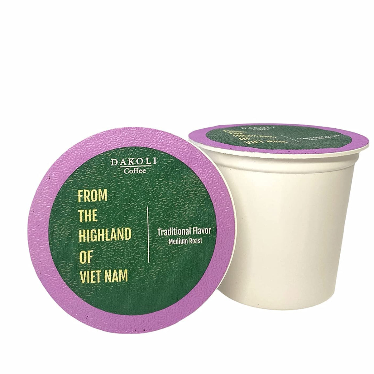 Dakoli V- Cup Coffee, Medium and Dark Roast, Supremo Blend Vietnamese ...