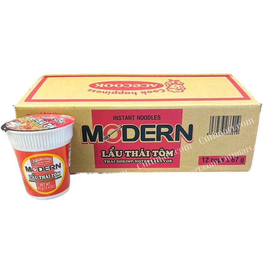 Acecook Modern Shrimp Instant Noodle Cups (Mì Modern Lẩu Thái Tôm ...