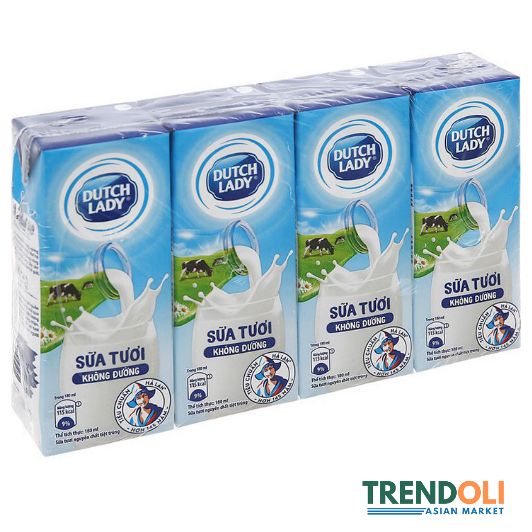 Dutch Lady Sweetened UHT Milk 180ml each - pack of 4 – Trendoli