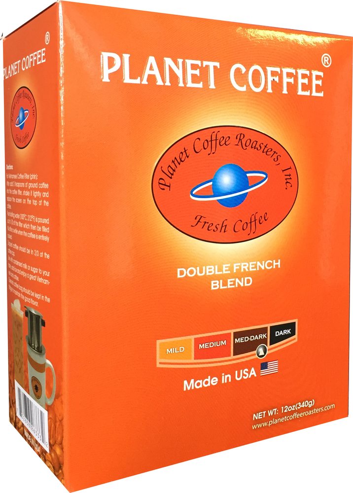 Planet Coffee, Double French Blend. Made in USA- 12 Oz – Trendoli